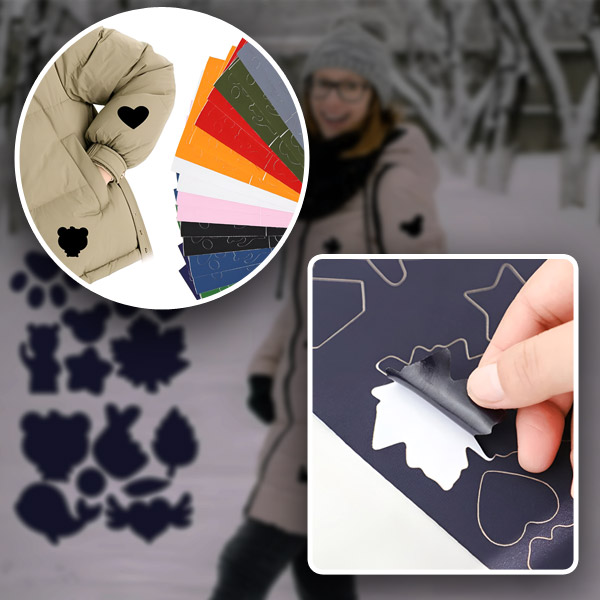 Patch-uri autoadezive pentru repararea hainelor (8x Culori multiple ...